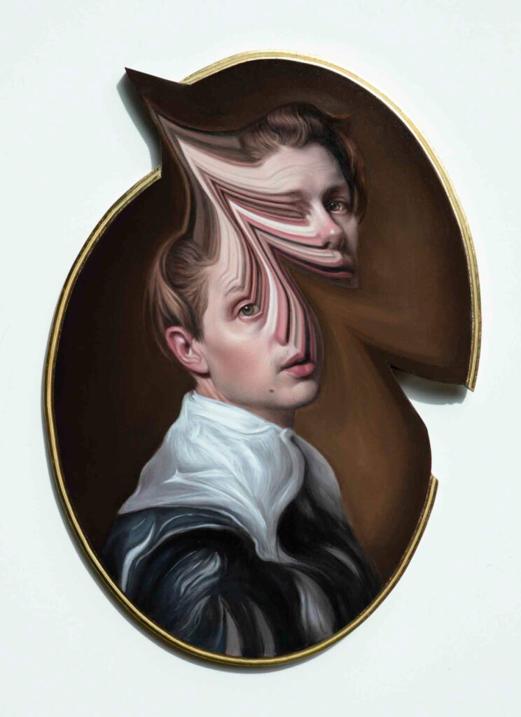 Artist Paints Traditional Portraits With a Distorted Twist Reflecting ...
