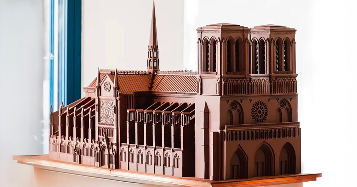 Chocolate Replica of Notre-Dame Marks Cathedral's Reopening