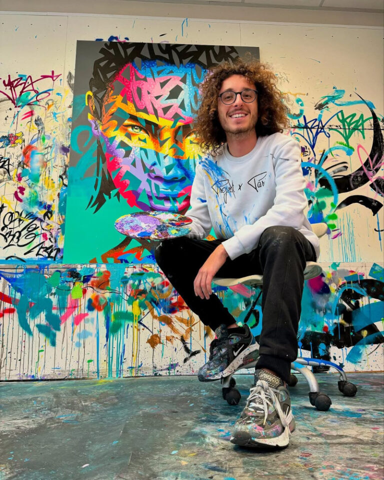 Artist Creates Bright Graffiti-Style Portraits of Women