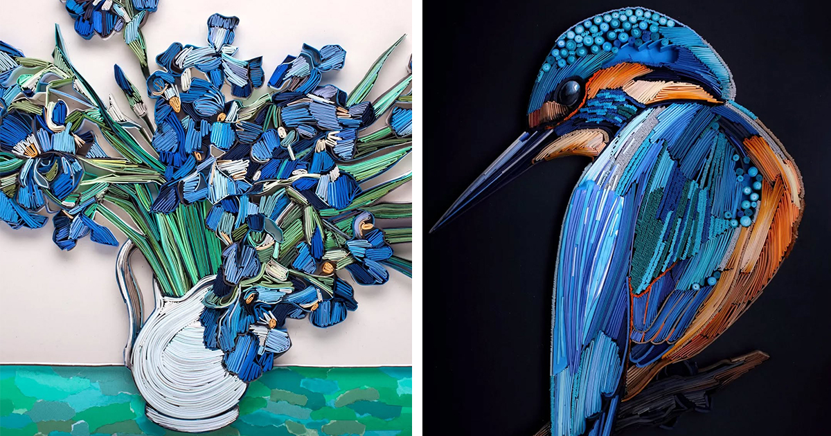 Vibrant Paper Quilling Art Keeps the Ancient Art Alive