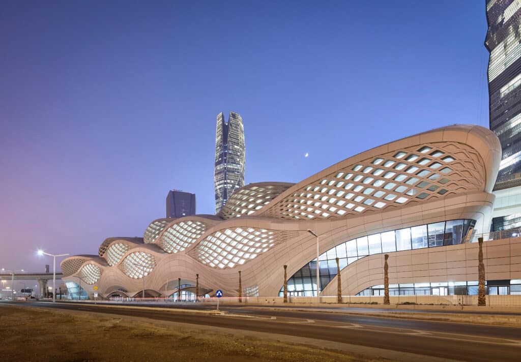 ZHA Designs a Sweeping Station for the Brand New Riyadh Metro