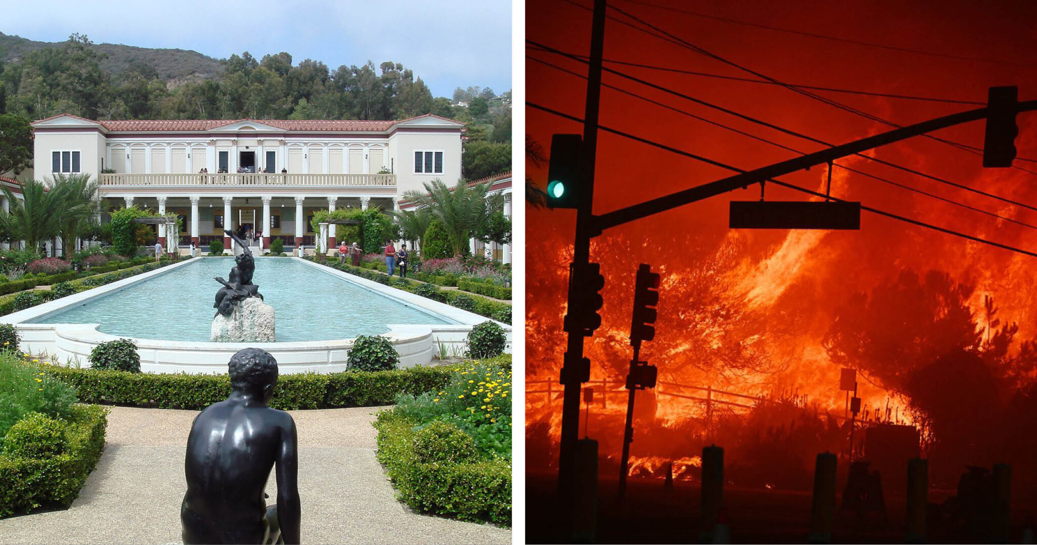 Getty Villa Getty Villa Museum Survives Close Call With Destructive