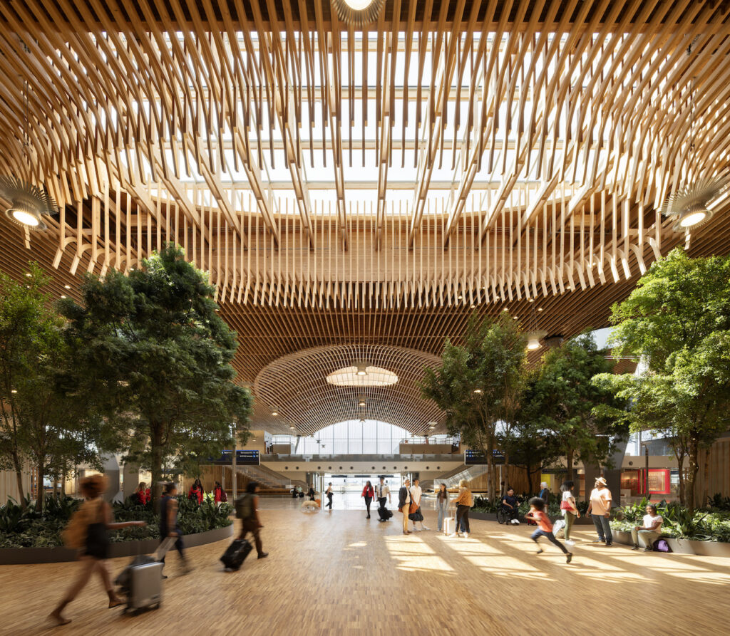 Portland’s Expanded Airport Terminal Celebrates Oregon’s Forested ...