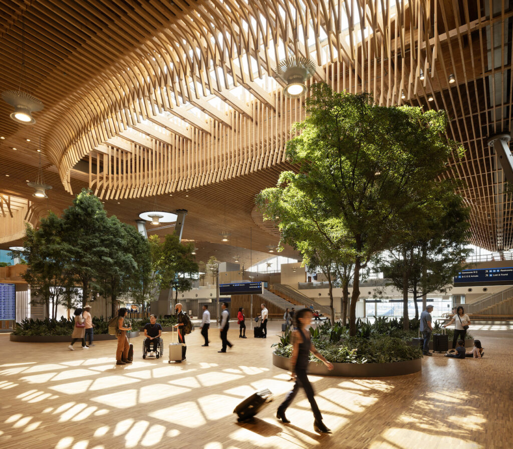 Portland’s Expanded Airport Terminal Celebrates Oregon’s Forested ...