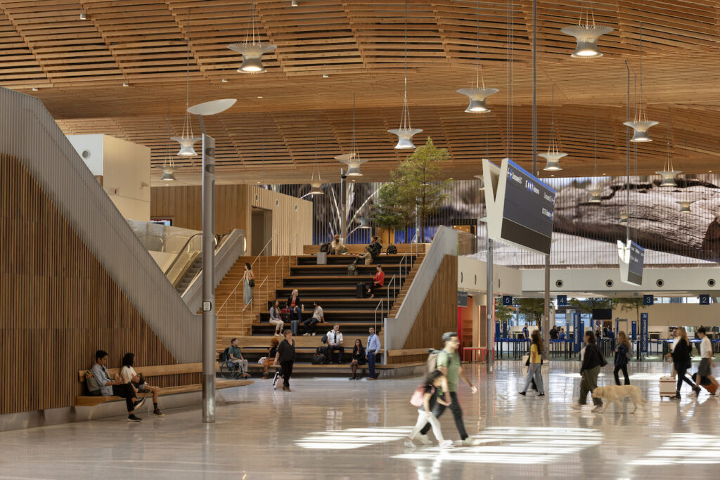 Portland’s Expanded Airport Terminal Celebrates Oregon’s Forested ...
