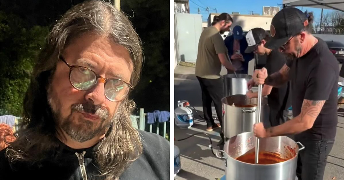 Dave Grohl Spends His Birthday Cooking for Victims of LA Fires