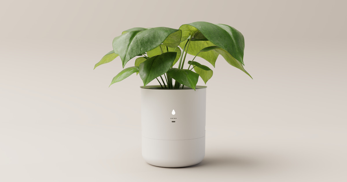 Smart Self-Watering Planter Uses AI To Keep Plants Alive