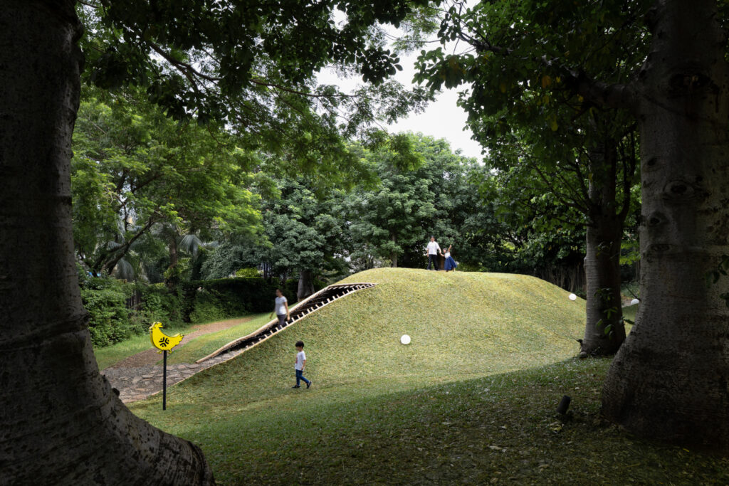 Hill in a Park in Jakarta Hides a Stylish Chicken Coop