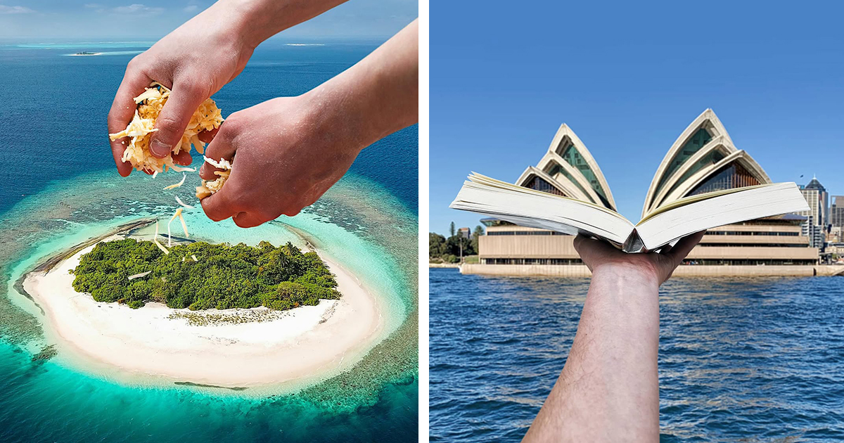 Playful Photo Collages Transform Reality into Whimsical Scenes