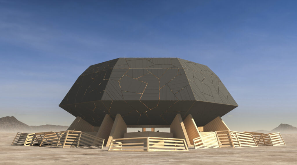Architect Miguel Arraiz Designs Temple for Burning Man 2025