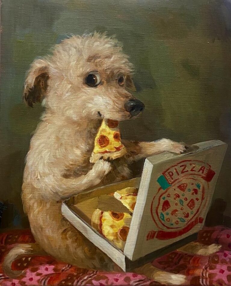 Artist Creates Funny Oil Paintings of Animals Doing Human Things