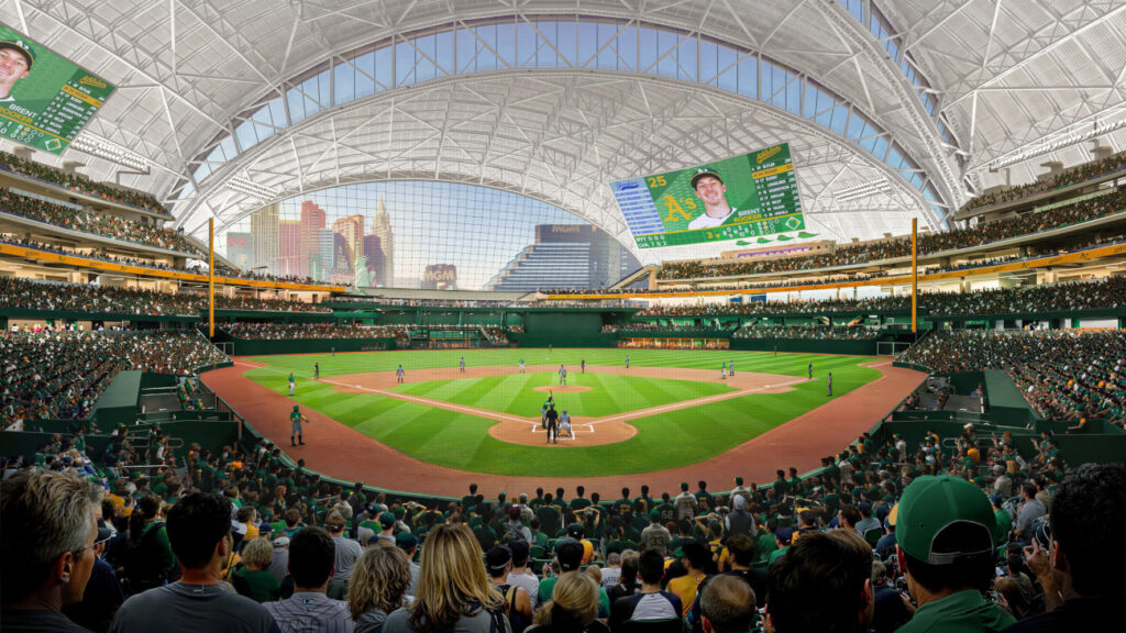 BIG Shares Renderings of the New Athletics in Las Vegas