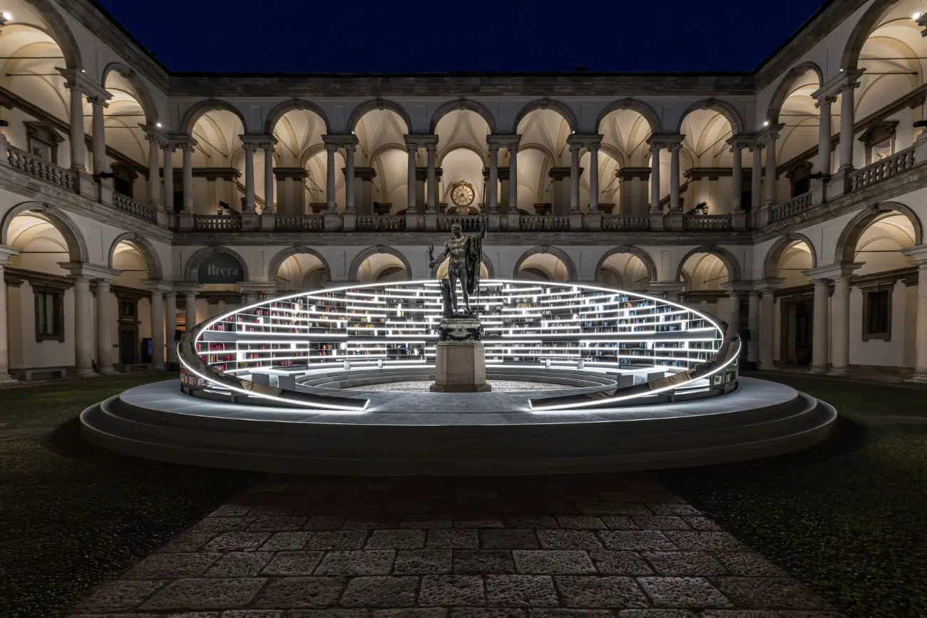 Beautiful Rotating Library for Salone Del Mobile Is a Celebration of Learning