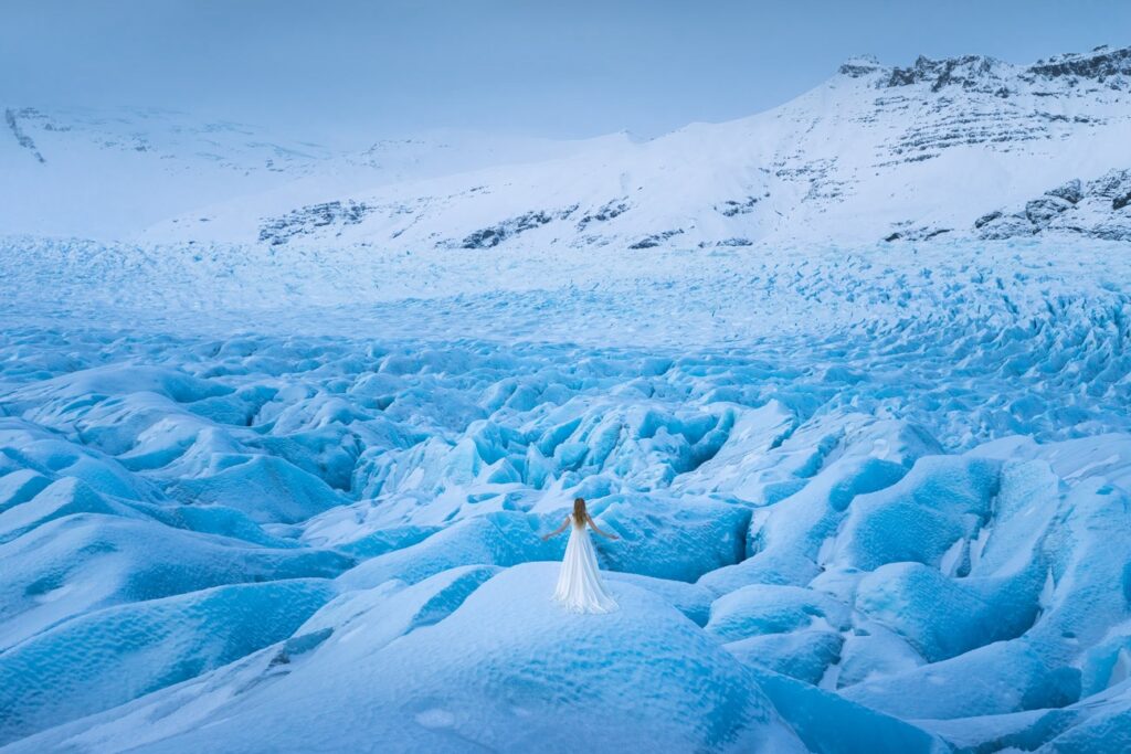 Iceland Portrait Photography Connects Humans to Icy Landscapes