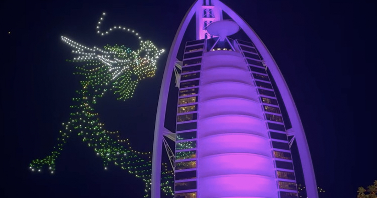Watch a Drone Dragon Fly Around Dubai’s Burj Al Arab