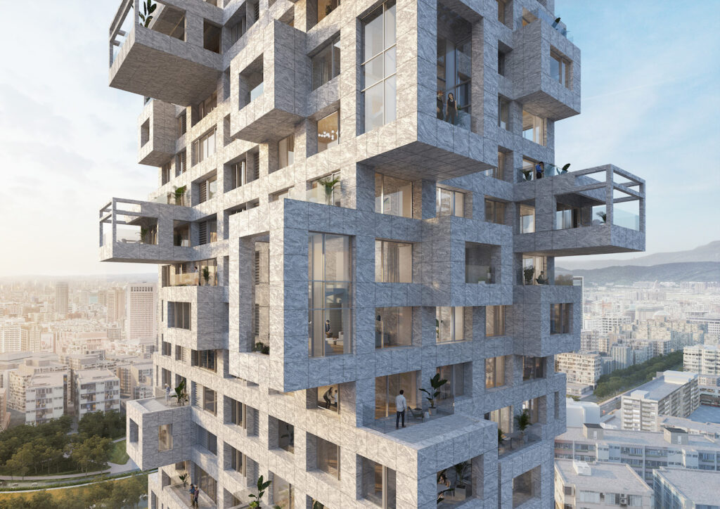 Taiwan High Rise Thinks "Outside the Box" With Pop-Out Cubes