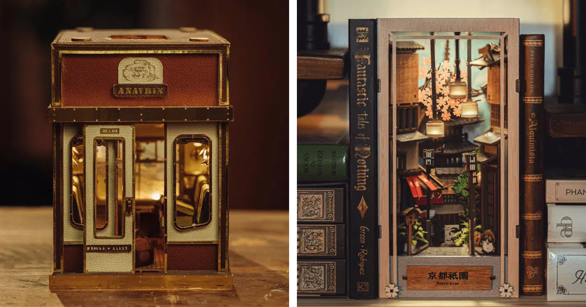 These Detailed Book Nooks Look Like Portals to Faraway Cities