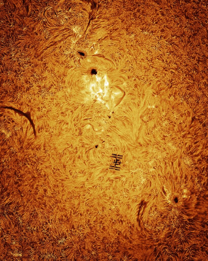 "Once in a Lifetime" Photo of the ISS Transiting the Sun