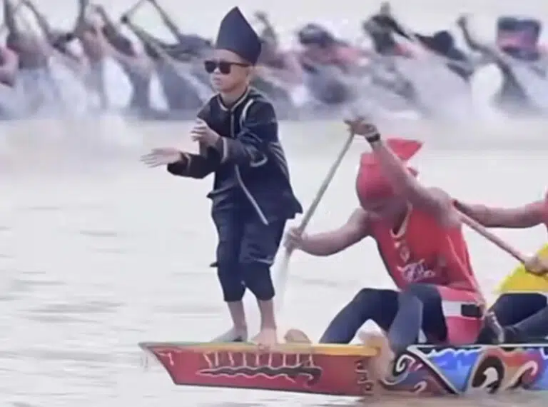 Who is Aura Farming Boy? Meet the Indonesian Boat Racing Kid