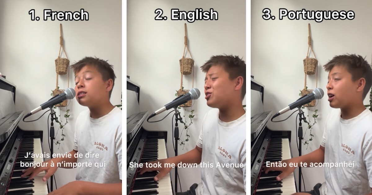 Young Singer Performs Hits in 4 Languages Without Missing a Beat
