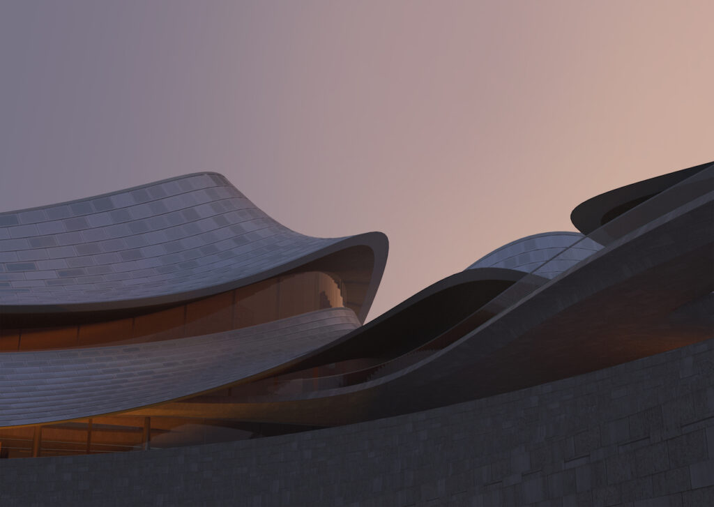 Zaha Hadid Architects Designs Cultural Center With Roof That Rises and ...
