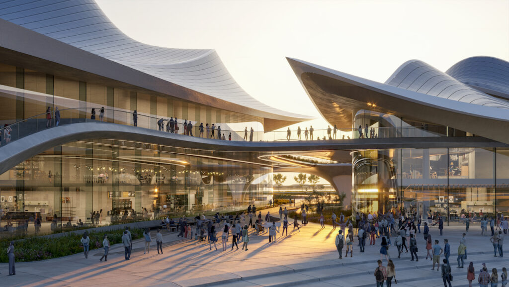 Zaha Hadid Architects Designs Cultural Center With Roof That Rises and ...