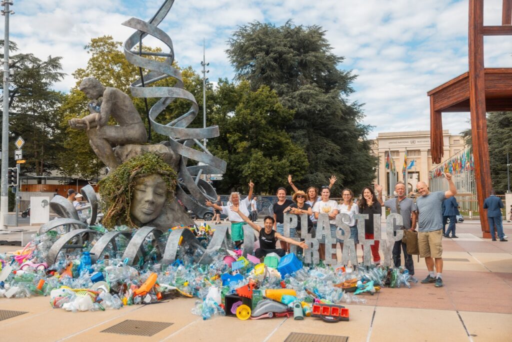 20-Foot Installation in Geneva Pushes for Successful Plastic Treaty