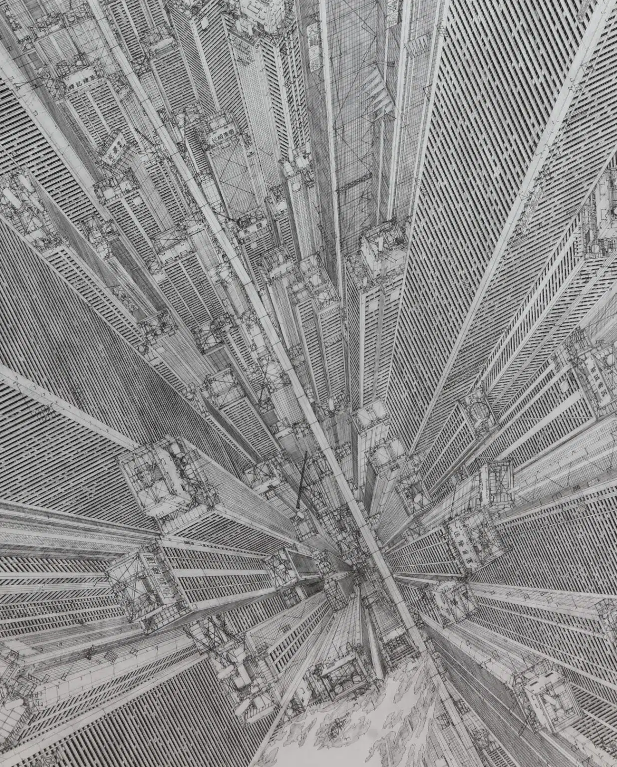 Artist Spends Years Creating Elaborate Cityscapes in Ink