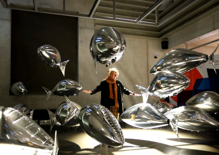 Shimmering Flying Fish Swarm Visitors in Immersive Robotics ...