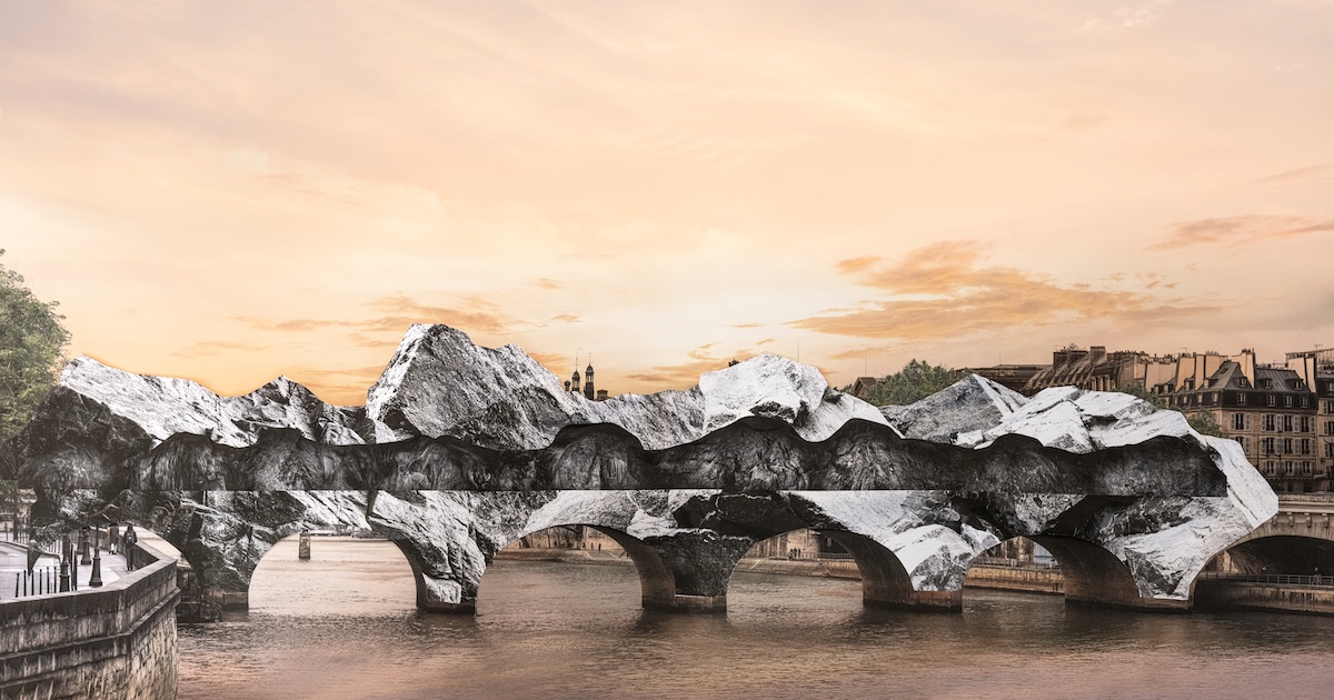 JR Turns Paris' Pont Neuf Into a Cave You Can Walk Through