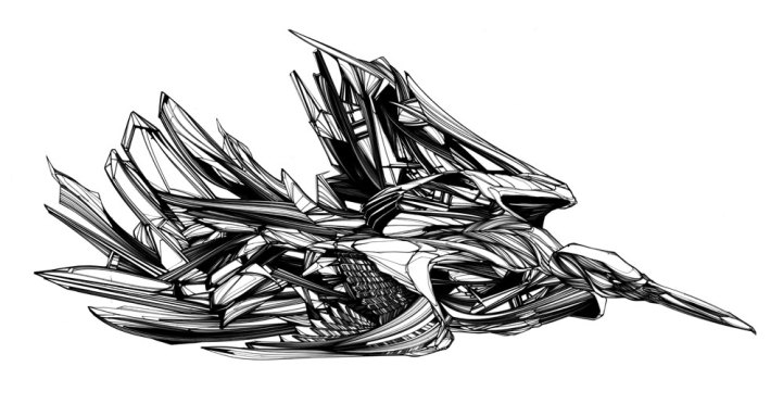 Powerful Ink Drawings of Possessed Animals