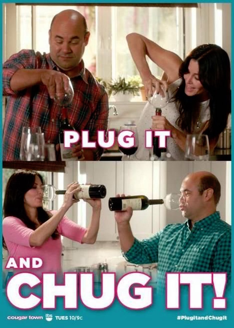 Big Wine Glass Cougar Town Cougar Town Has So Much To Teach Us Like