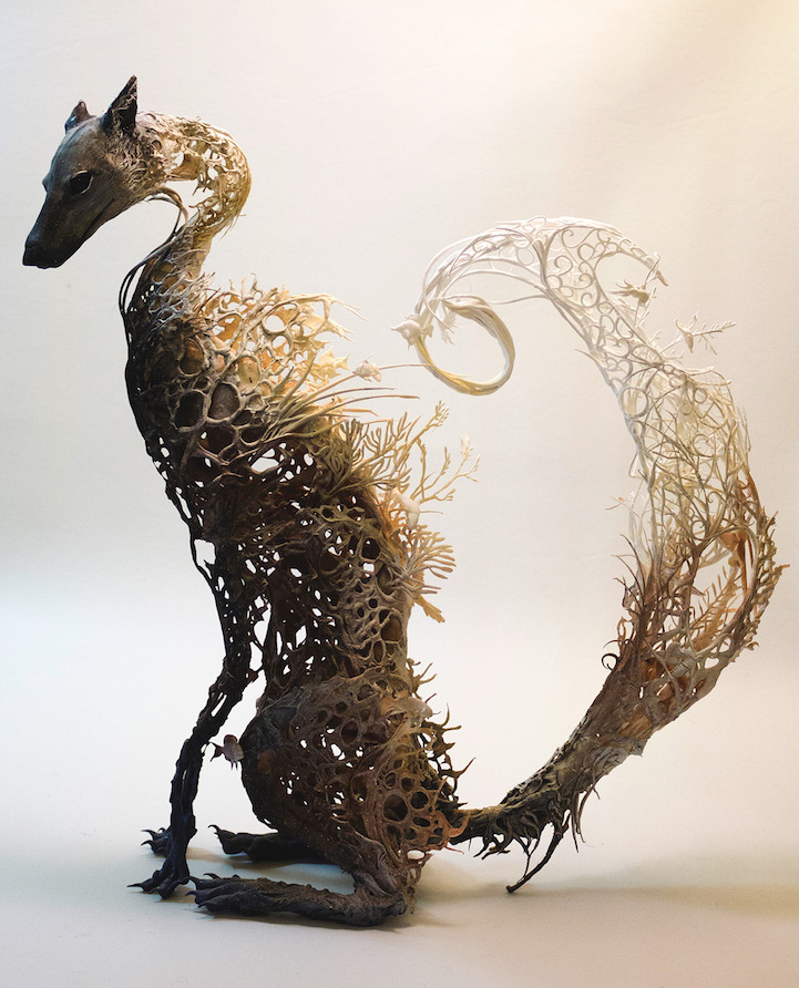 Gorgeously Surreal Sculptures Intricately Fuse Animals With Nature Gorgeously Surreal Sculptures Intricately Fuse Animals With Nature